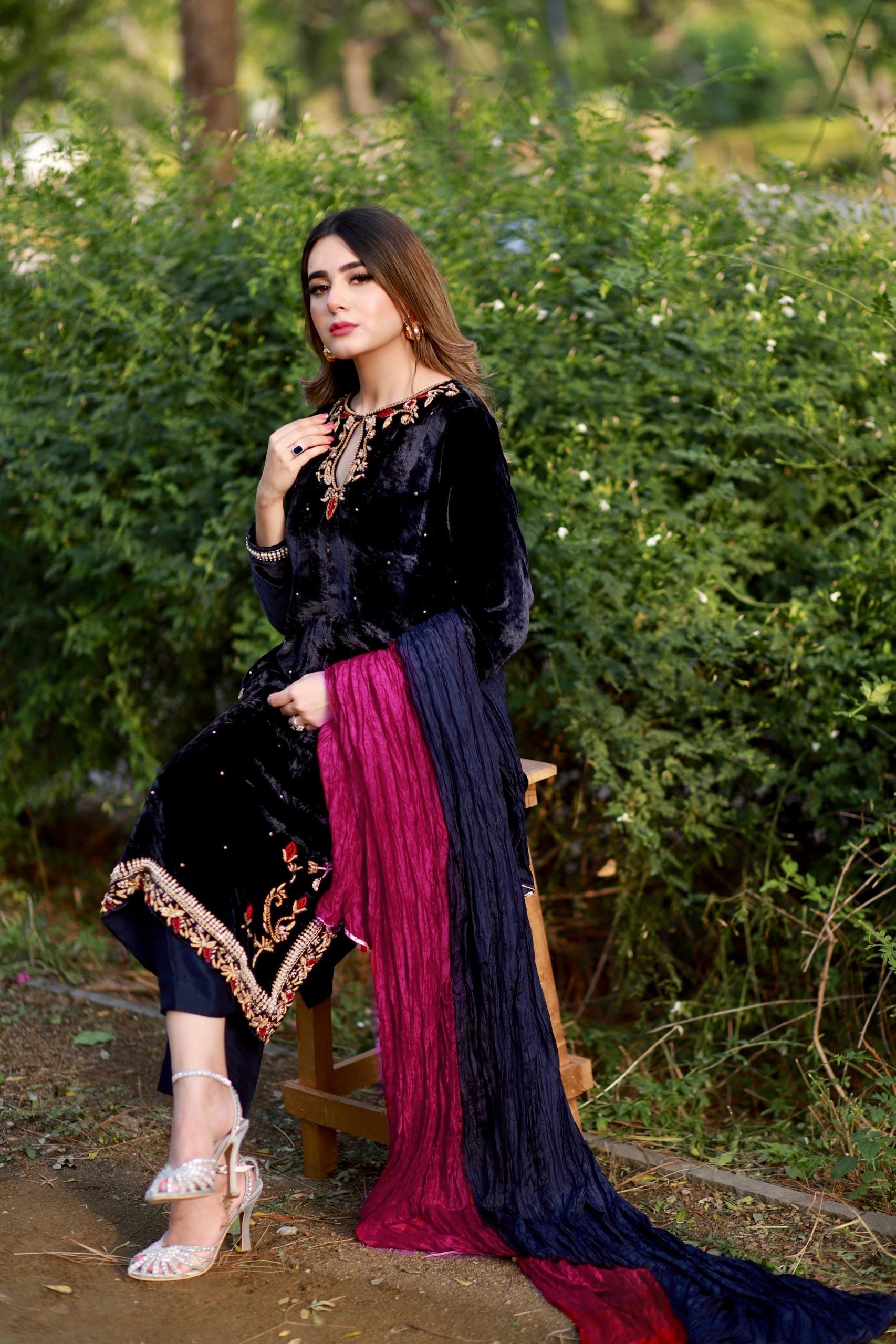 Blue Velvet – Labels Islamabad